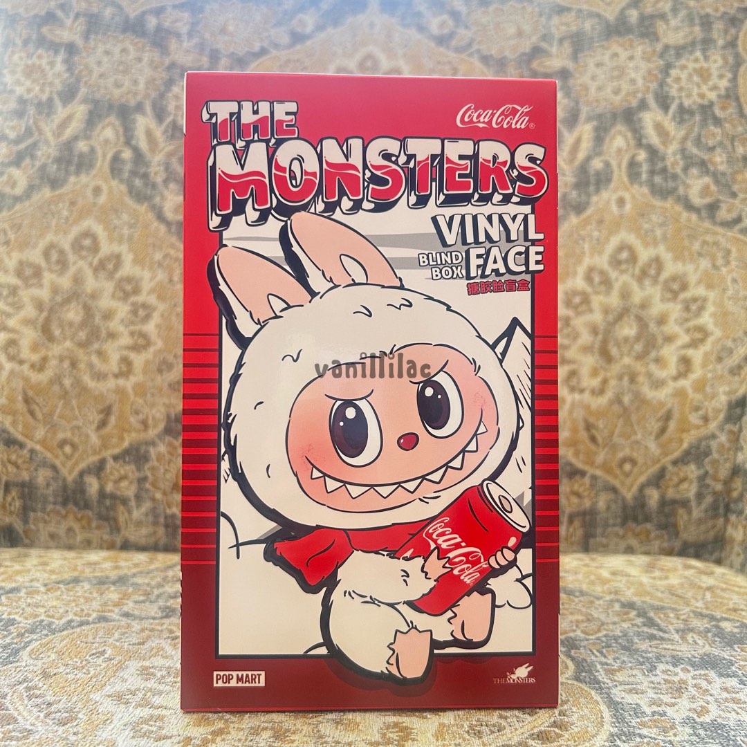 ORI Pop Mart The Monsters Labubu Coca Cola Vinyl Face Pendant Plush ...