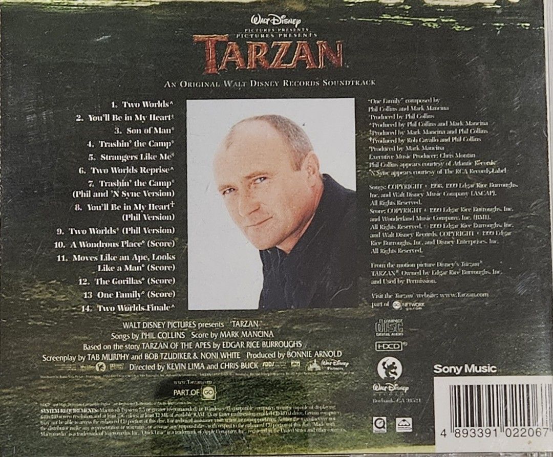 Phil Collins, Mark Mancina – Tarzan , An Original Walt Disney Records ...