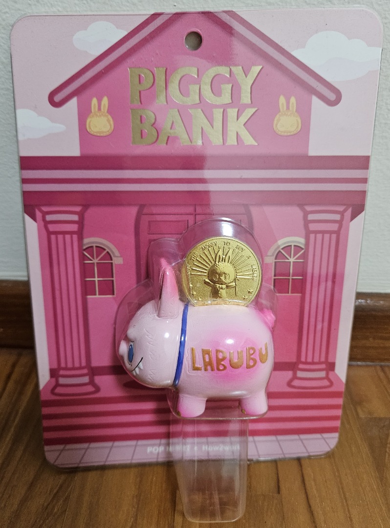 POPMART HOW2WORK LABUBU Piggy Bank on Carousell