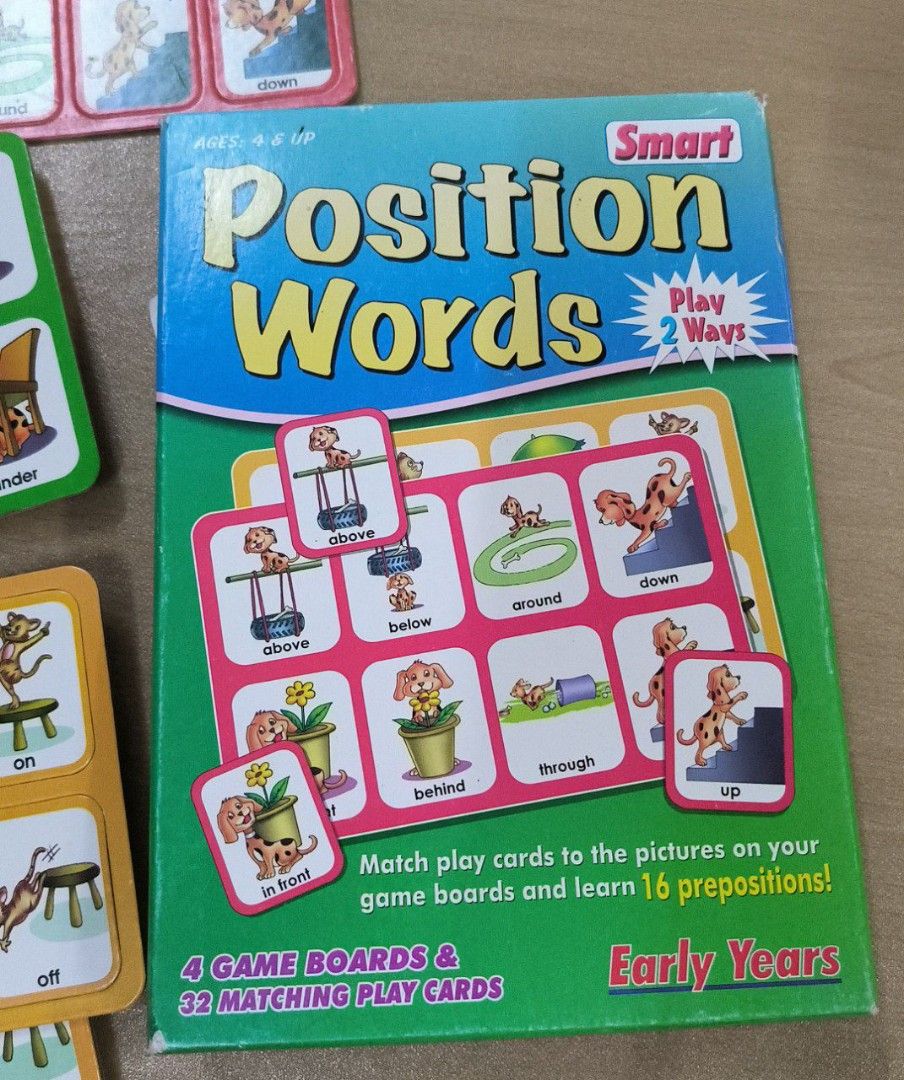 Position words Complete with box, Hobbies & Toys, Books & Magazines ...