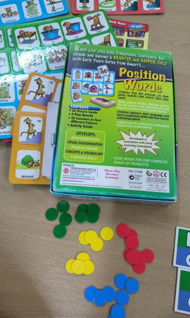 Position words Complete with box, Hobbies & Toys, Books & Magazines ...
