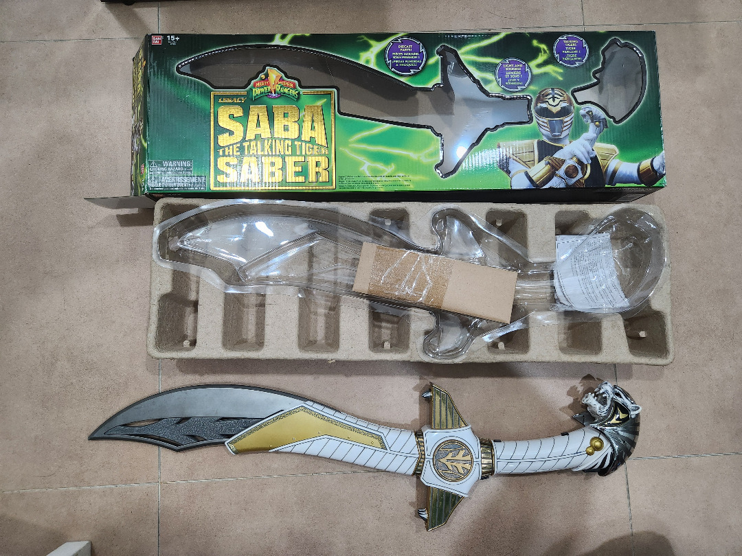 Power Rangers Legacy Saba The Talking Tiger Saber Bandai Original BIB ...