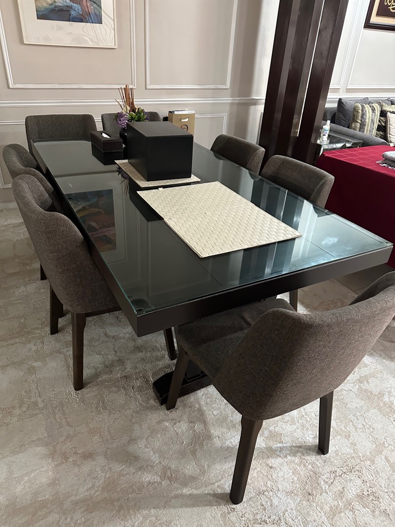 Preloved Large Dining Table, Furniture & Home Living, Furniture, TV ...