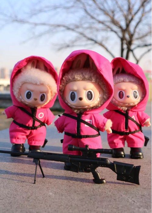 Preorder! Squid Game Labubu shirt jacket, Hobbies & Toys, Toys & Games ...