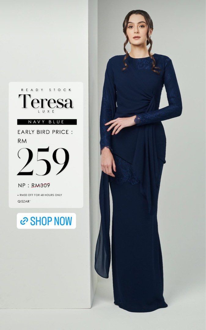 Qiszar teresa luxe timeless, Women's Fashion, Muslimah Fashion, Baju ...