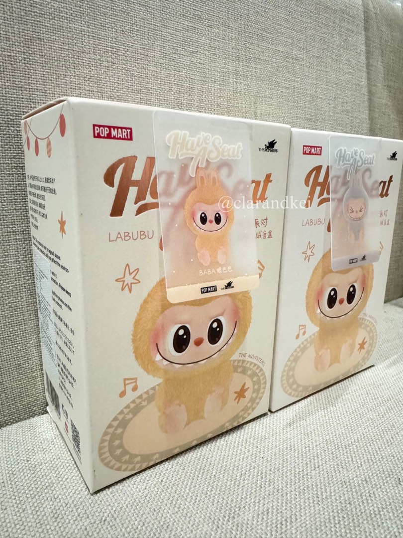 READY BABA || POP MART THE MONSTERS - Have a Seat Vinyl Plush Blind Box ...