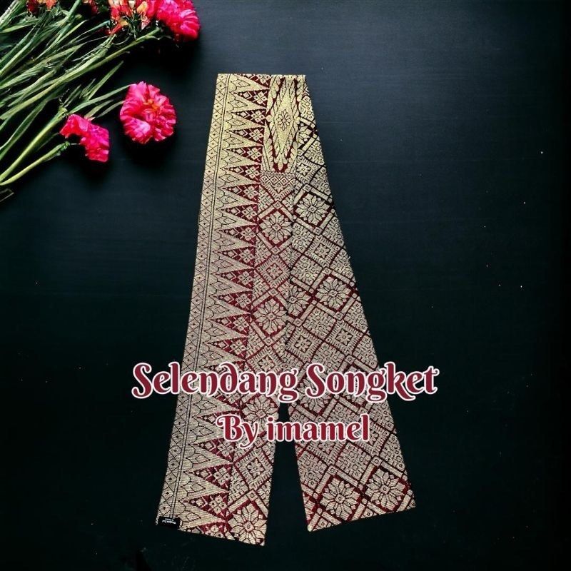 Selendang Songket Selenpang Traditional Shawl batik pengantin tunang ...