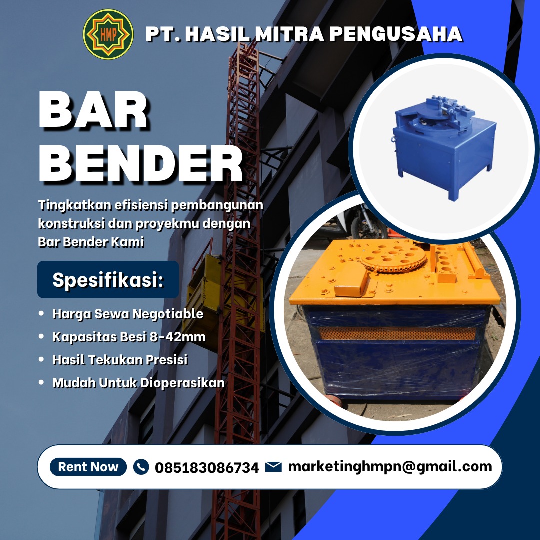 Sewa Bar Bender Besi Ukuran 8-32mm Termurah Aceh Tenggara Provinsi Aceh ...