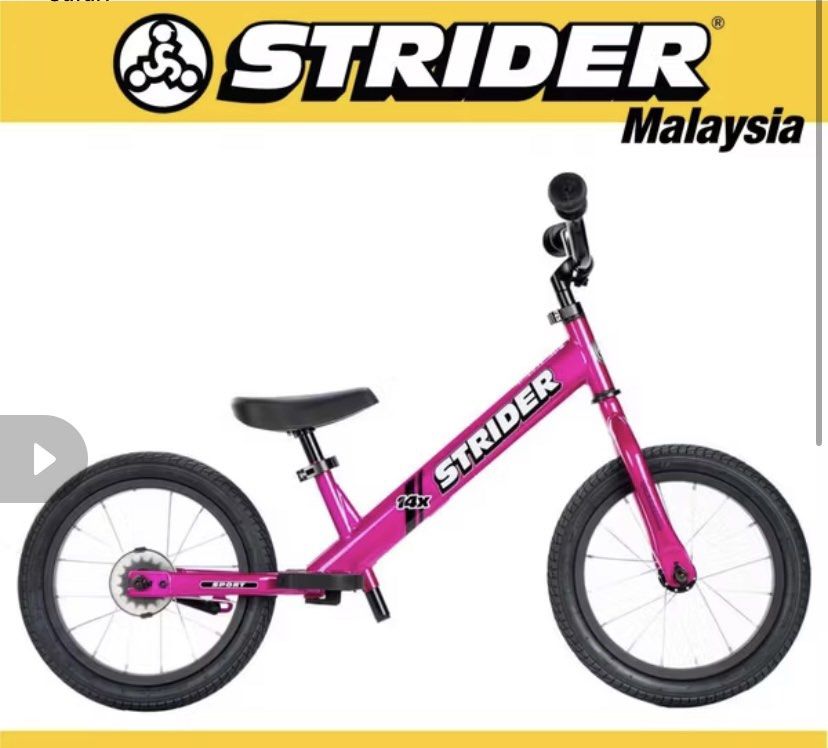 Strider 14 (2 in 1 Balance Bike and Pedal), Sports Equipment, Bicycles ...