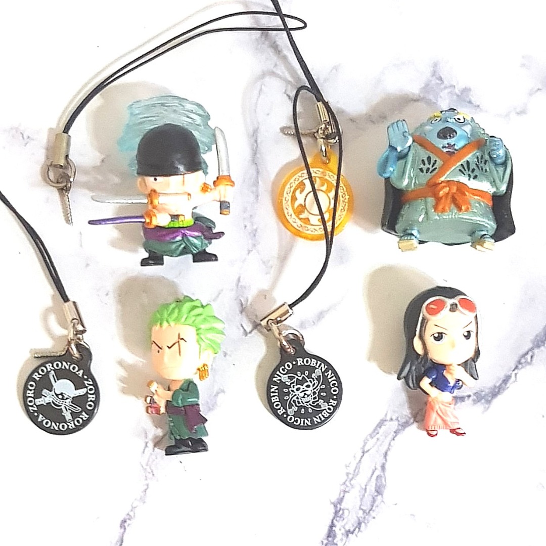 Take All One Piece Figure Straps Charms Keychains Nico Robin Zoro Jinbe ...