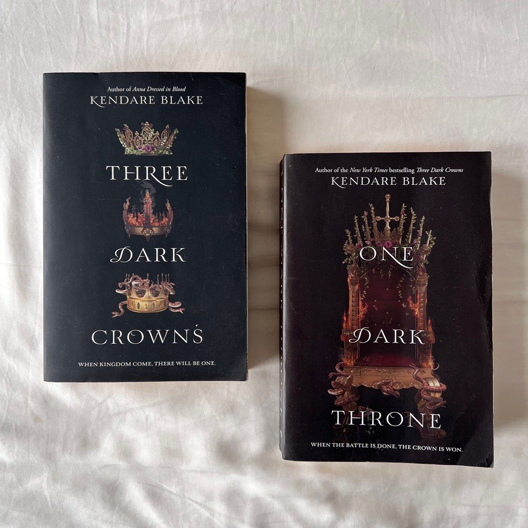 Three Dark Crowns & One Dark Throne by Kendare Blake, Hobbies & Toys, Books & Magazines ...