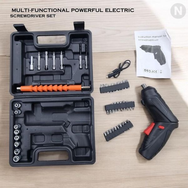 TurboTool 46-in-1 Electric Screwdriver Set - Multifunctional & Powerful ...