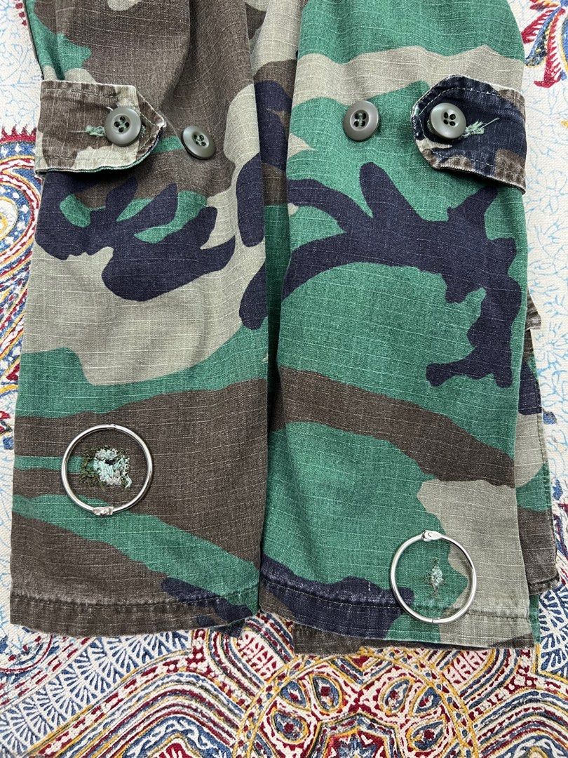 Us Army Ranger Airborne Woodland Camouflage Ripstop Combat Jacket, Men ...