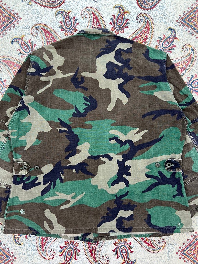 Us Army Ranger Airborne Woodland Camouflage Ripstop Combat Jacket, Men ...