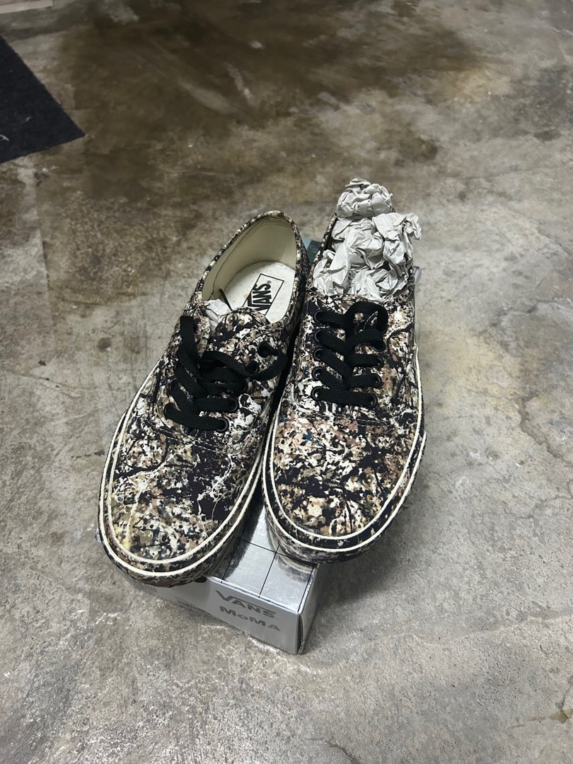 VANS X MOMA (MUSEUM OF MODERN ARTS) JACKSON POLLOCK AUTHENTIC OLD NEW ...
