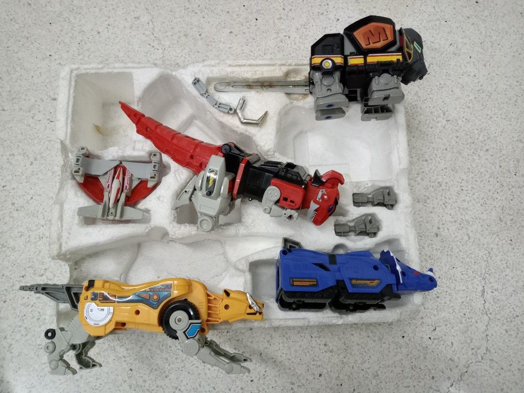 Vintage Bandai MMPR Mighty Morphin Power Rangers Deluxe Megazord ...