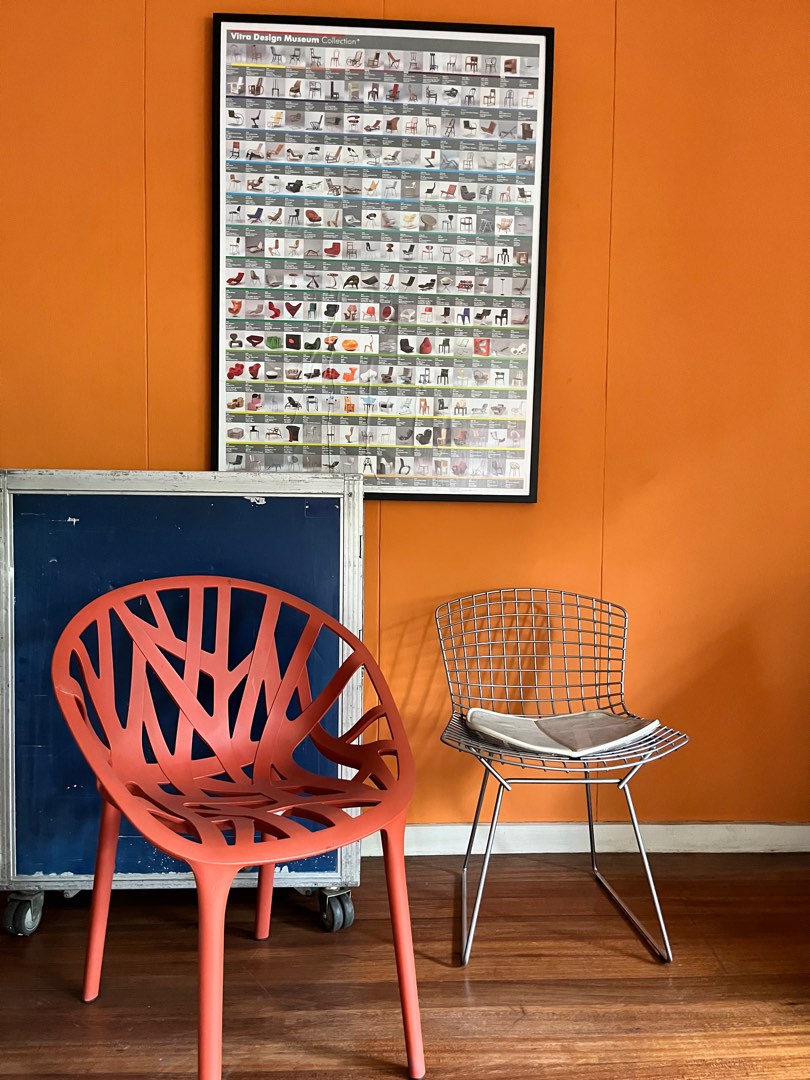 VITRA Design Museum Chair collection poster framed, Hobbies & Toys ...