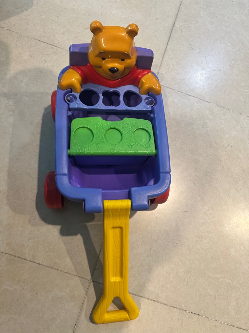 WINNIE The Pooh Wagon (Walking toy) + Tractor with honey pot with gold ...