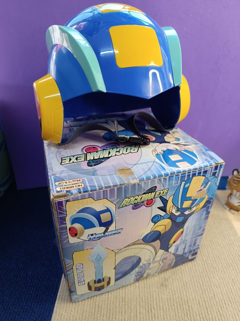 [2000s] Rare CAPCOM Rockman EXE Helmet, Hobbies & Toys, Toys & Games on ...
