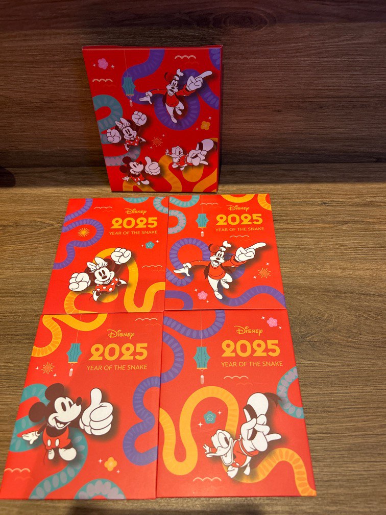 2025 Year of The Snake Disney Red Packets Hong Bao Ang Pow, Hobbies ...