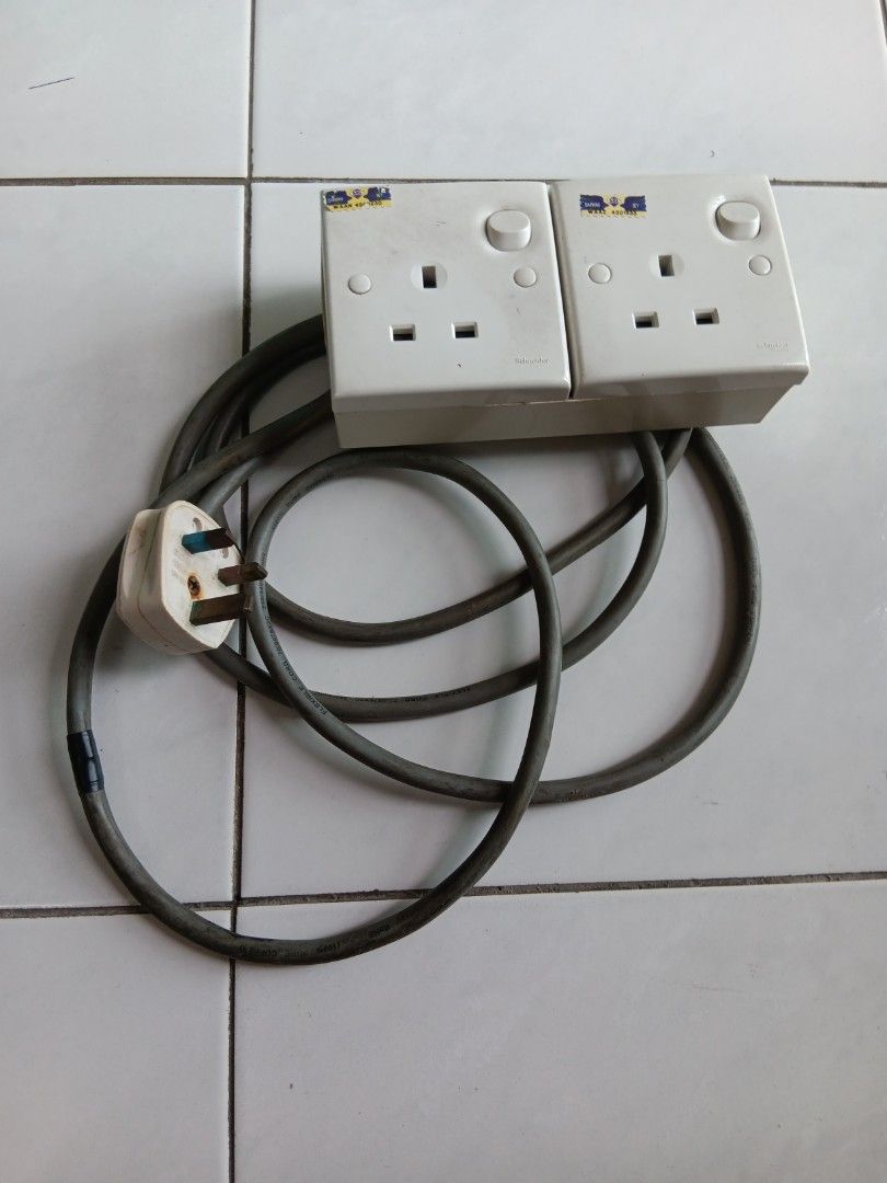 2 Gang Extension Socket, TV & Home Appliances, Electrical, Adaptors ...