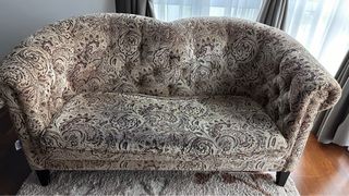 CASTELLO STUDIO 1 Seater Brown Fabric Sofa / CASTELLO STUDIO Sofa ...