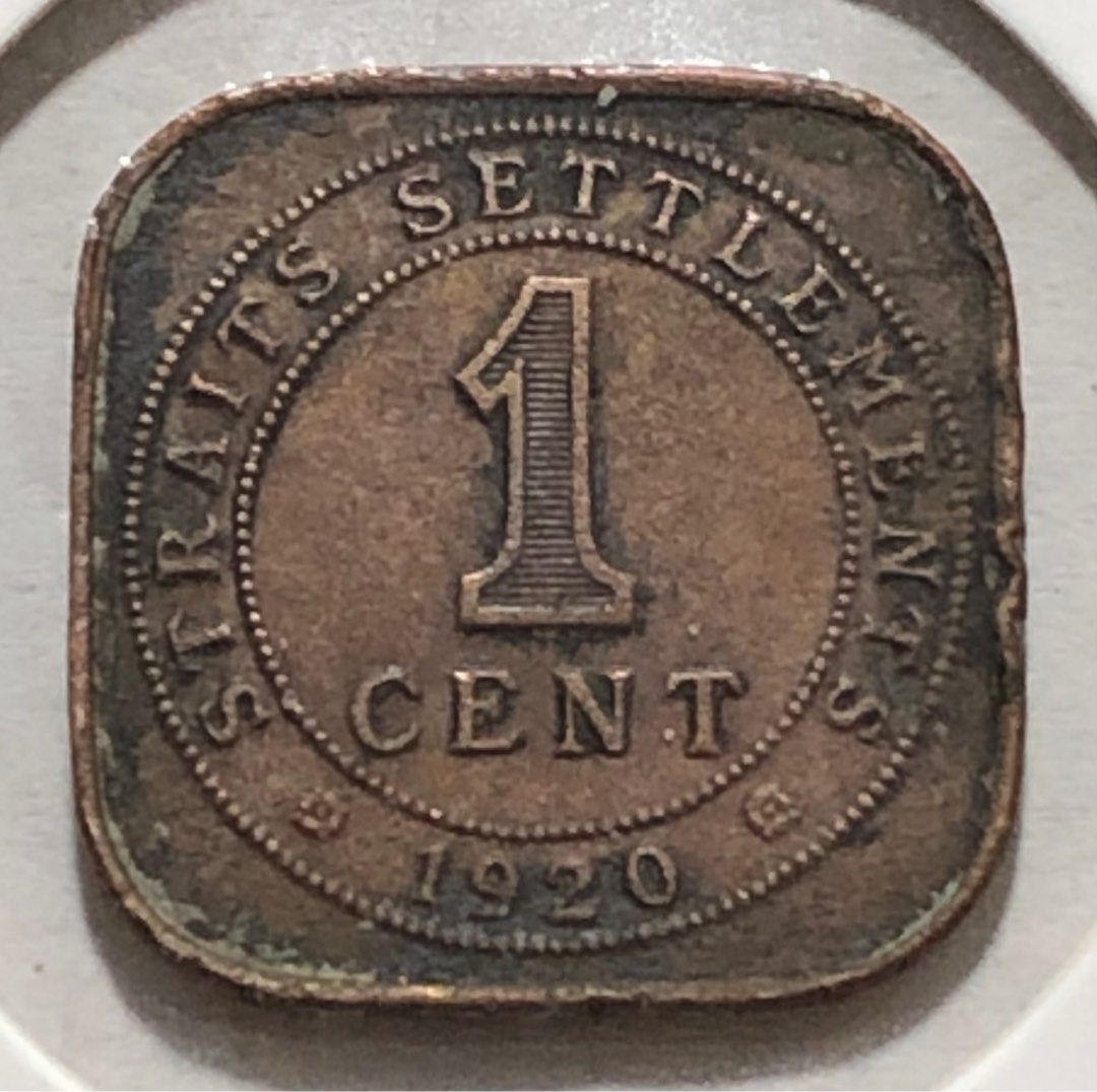 ( Syiling ) 1 Cent 1920 ( George V King and Emperor of India / Straits ...