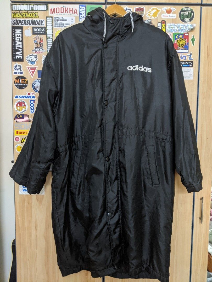 Adidas Long Jacket / Parka / Coach Jacket, Men's Fashion, Tops & Sets, Hoodies on Carousell