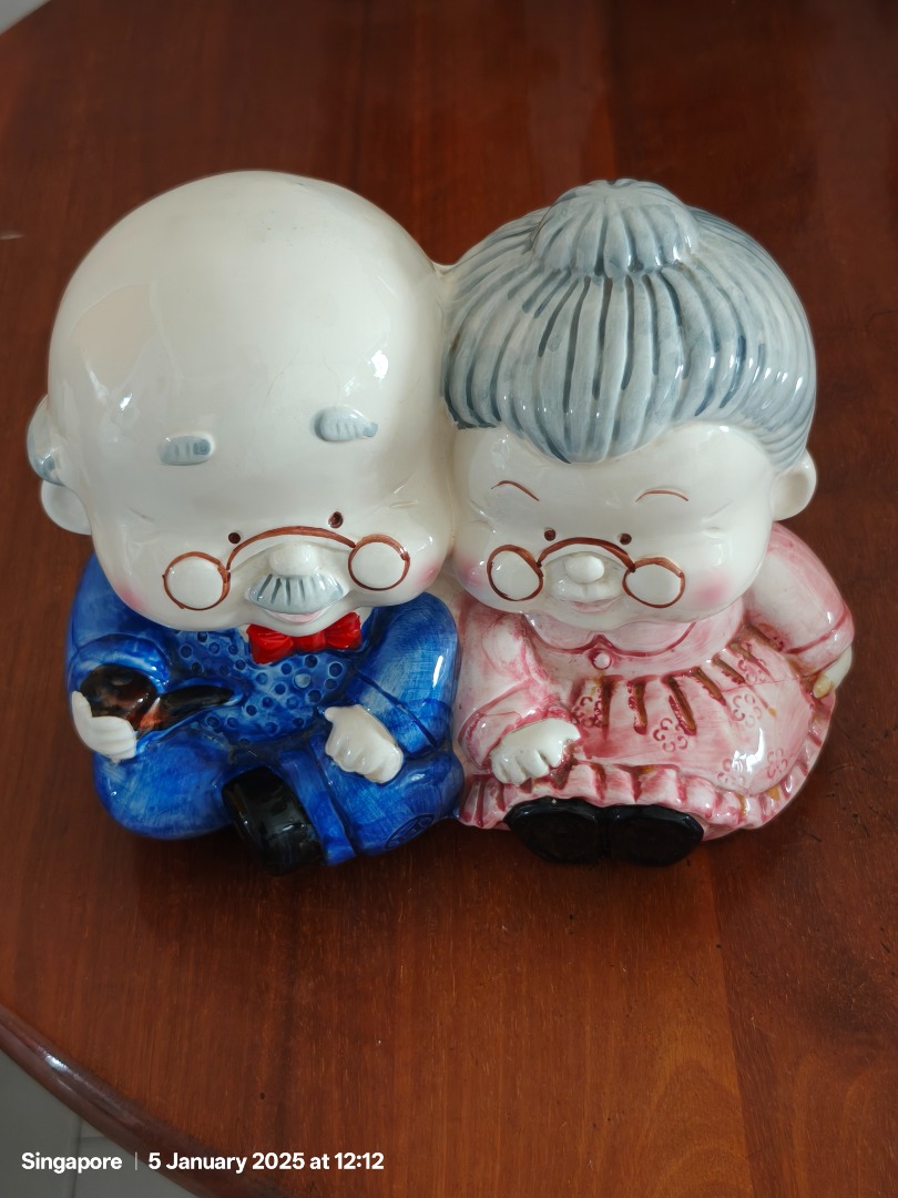 Charming Vintage Japanese Porcelain Figurines – Grandma & Grandpa ...