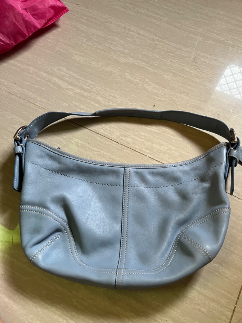 Coach Hobo Blue Bag Original, Luxury, Bags & Wallets on Carousell
