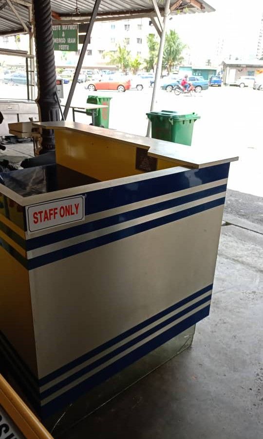 Counter cashier table (meja kaunter), Furniture & Home Living ...