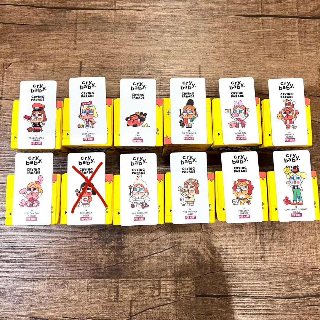 CRYBABY CRYING PARADE Series Figures Selected Blind Box Original Pop ...