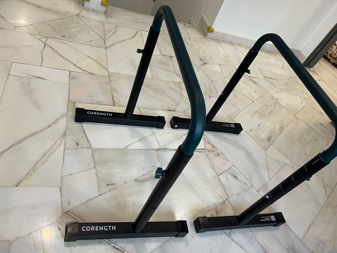 Decathlon Corength Dip bar set, Sports Equipment, Exercise & Fitness ...