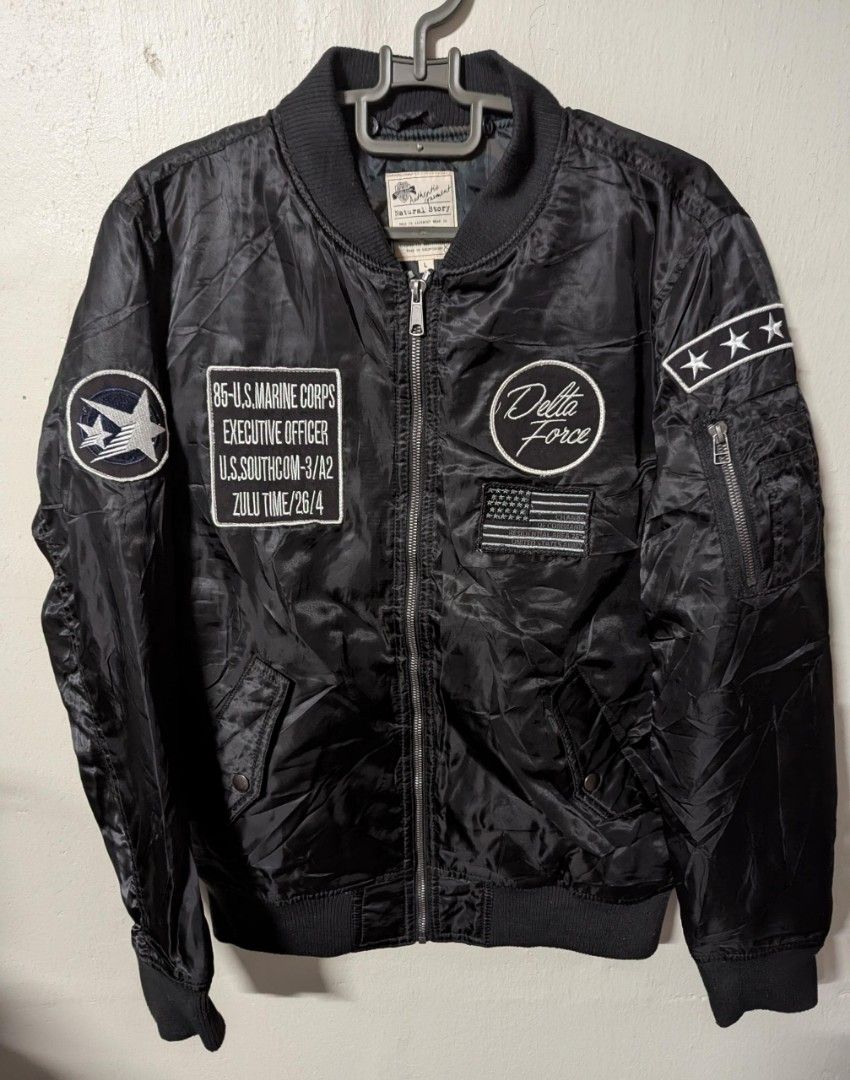 Delta Force Black Bomber Jacket, Men's Fashion, Coats, Jackets and ...