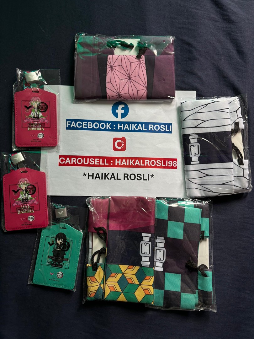 Demon Slayer Libresse Merchandise (COMPLETE SET), Hobbies & Toys, Toys ...