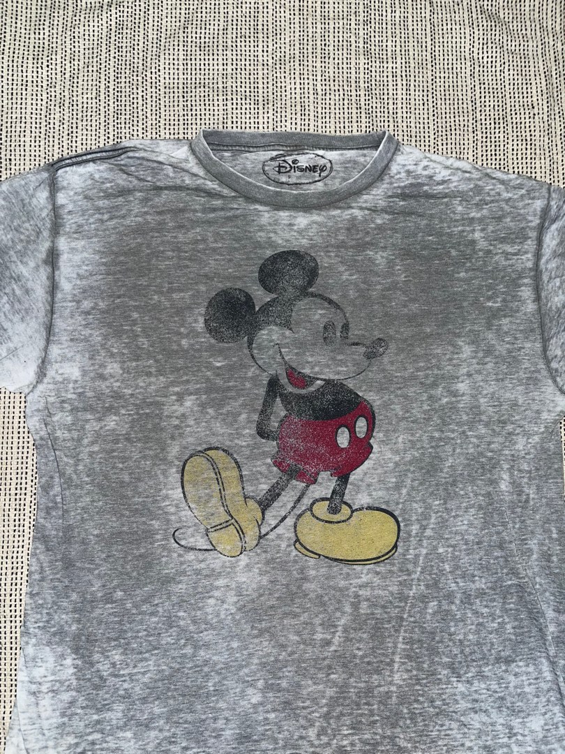 Disney Mickey Mouse Gray, Men's Fashion, Activewear on Carousell