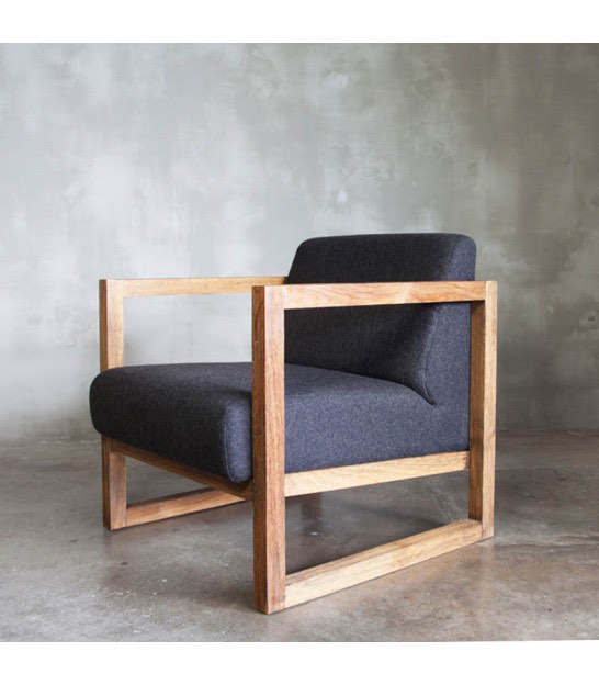 Tree Ethnicraft Teak Square Root Sofa 日式實木柚木單人梳化/扶手椅, 傢俬＆家居, 傢俬, 椅子 ...
