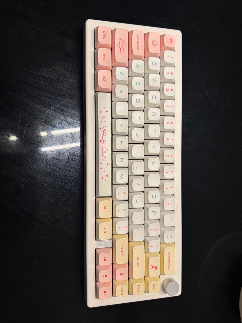 Gmk 67, Akko Pink Switches, Macaroon Keycaps, Computers & Tech, Parts ...