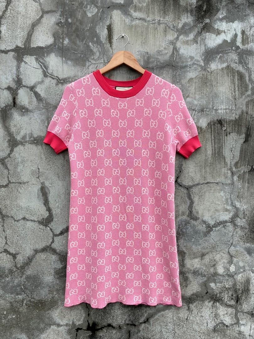 GUCCI PINK DRESS, Luxury, Apparel on Carousell