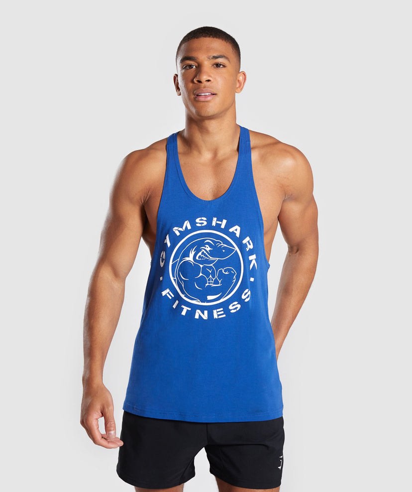 GYMSHARK LEGACY STRINGER TANK, Men's Fashion, Activewear on Carousell