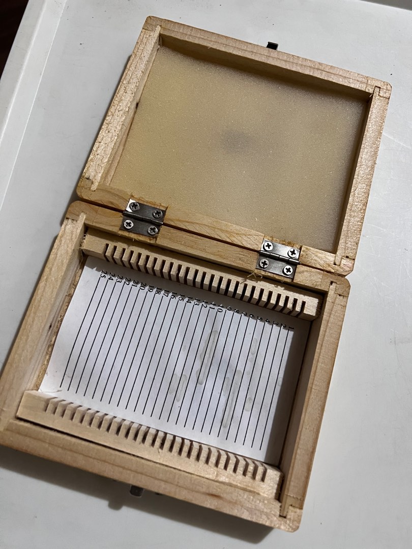 Histopath wooden slide holder, Looking For on Carousell