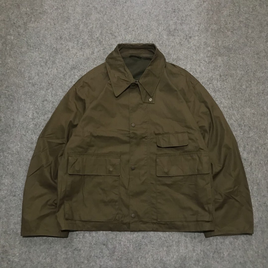 Jaket Uniqlo Utility Blouson Boxy fit Work Jacket Parka detroit, Fesyen ...