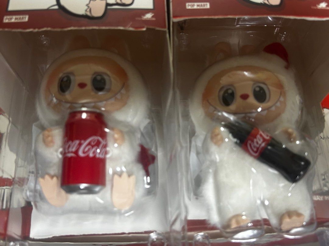 Labubu Coca Cola Plush Pendant, Hobbies & Toys, Toys & Games on Carousell