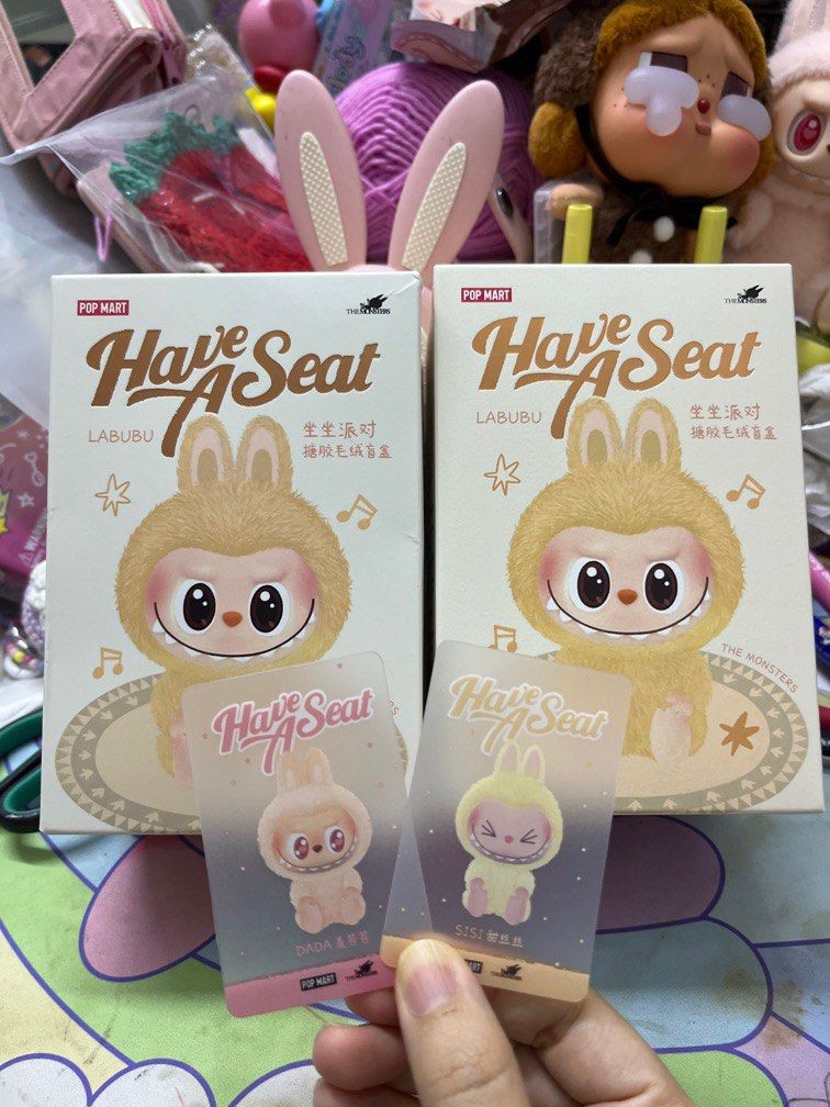 Labubu V2 dada + Sisi, Hobbies & Toys, Toys & Games on Carousell