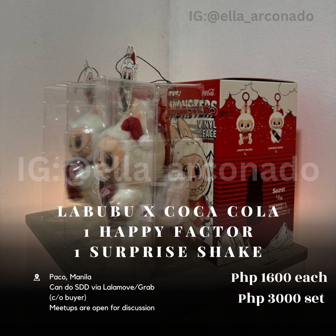 Labubu x Coca Cola | HAPPY FACTOR & SURPRISE SHAKE, Hobbies & Toys ...