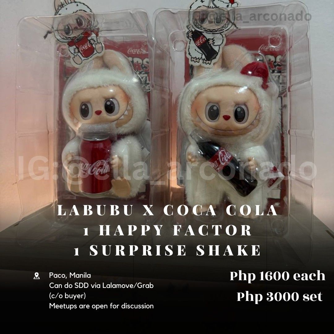 Labubu x Coca Cola | HAPPY FACTOR & SURPRISE SHAKE, Hobbies & Toys ...