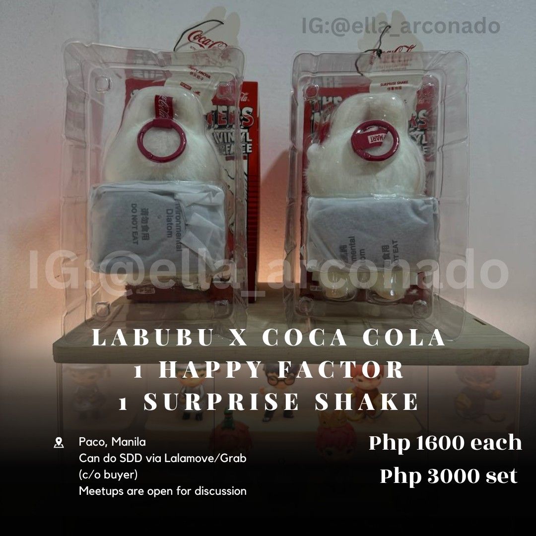 Labubu x Coca Cola | HAPPY FACTOR & SURPRISE SHAKE, Hobbies & Toys ...