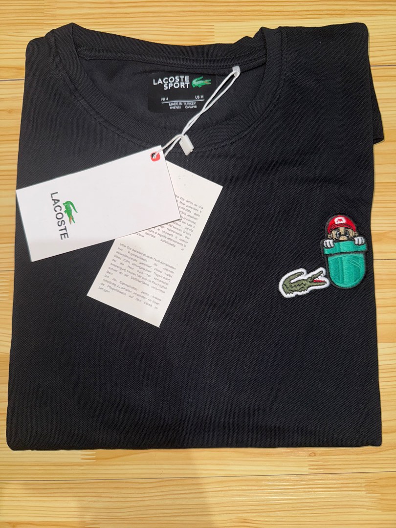 Lacoste T-Shirt : Super Mario Collab, Men's Fashion, Tops & Sets ...