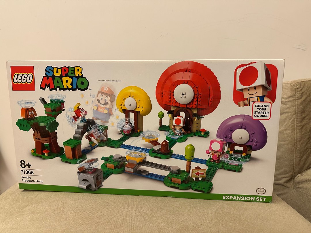 LEGO 71368 Super Mario Toad's Treasure Hunt Expansion Set, 興趣及遊戲, 玩具 ...