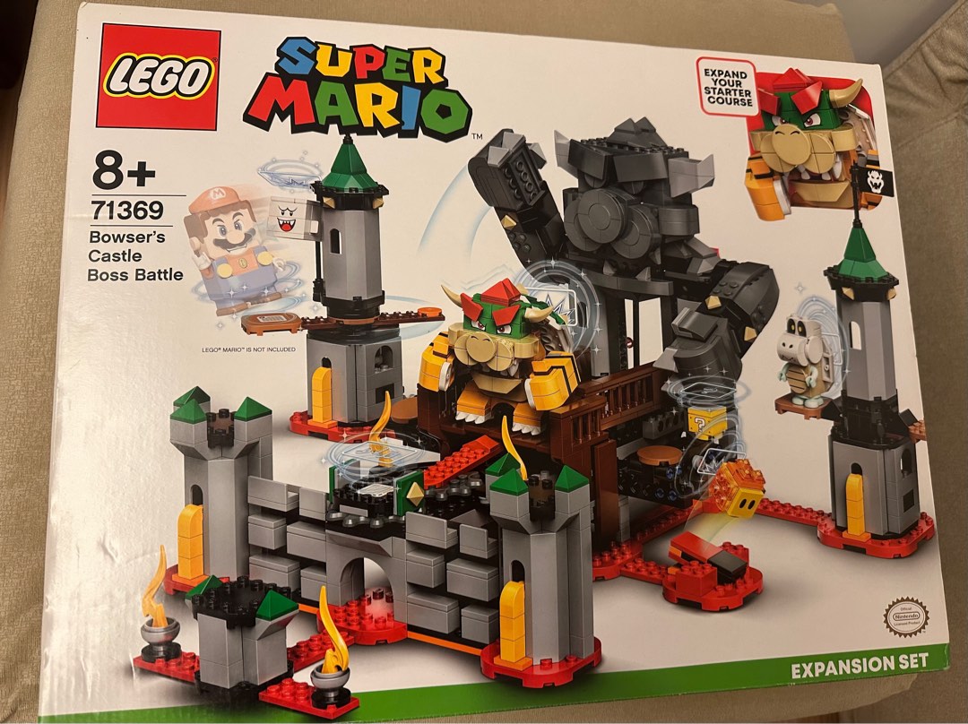 LEGO 71369 Super Mario Bowser's Castle Boss Battle Expansion Set, 興趣及遊戲 ...